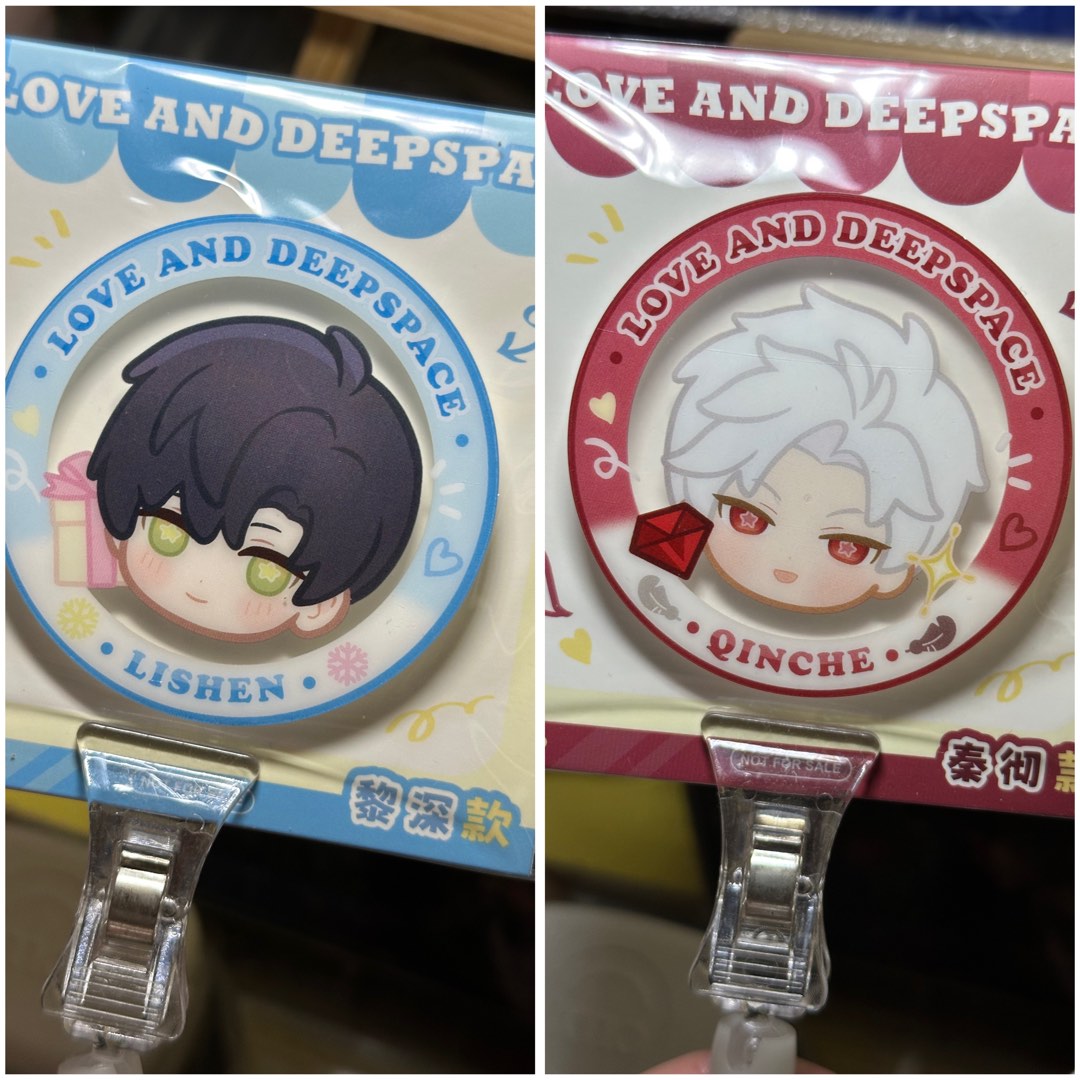 Instock Official love and deepspace acrylic badges - Zayne and Sylus ...