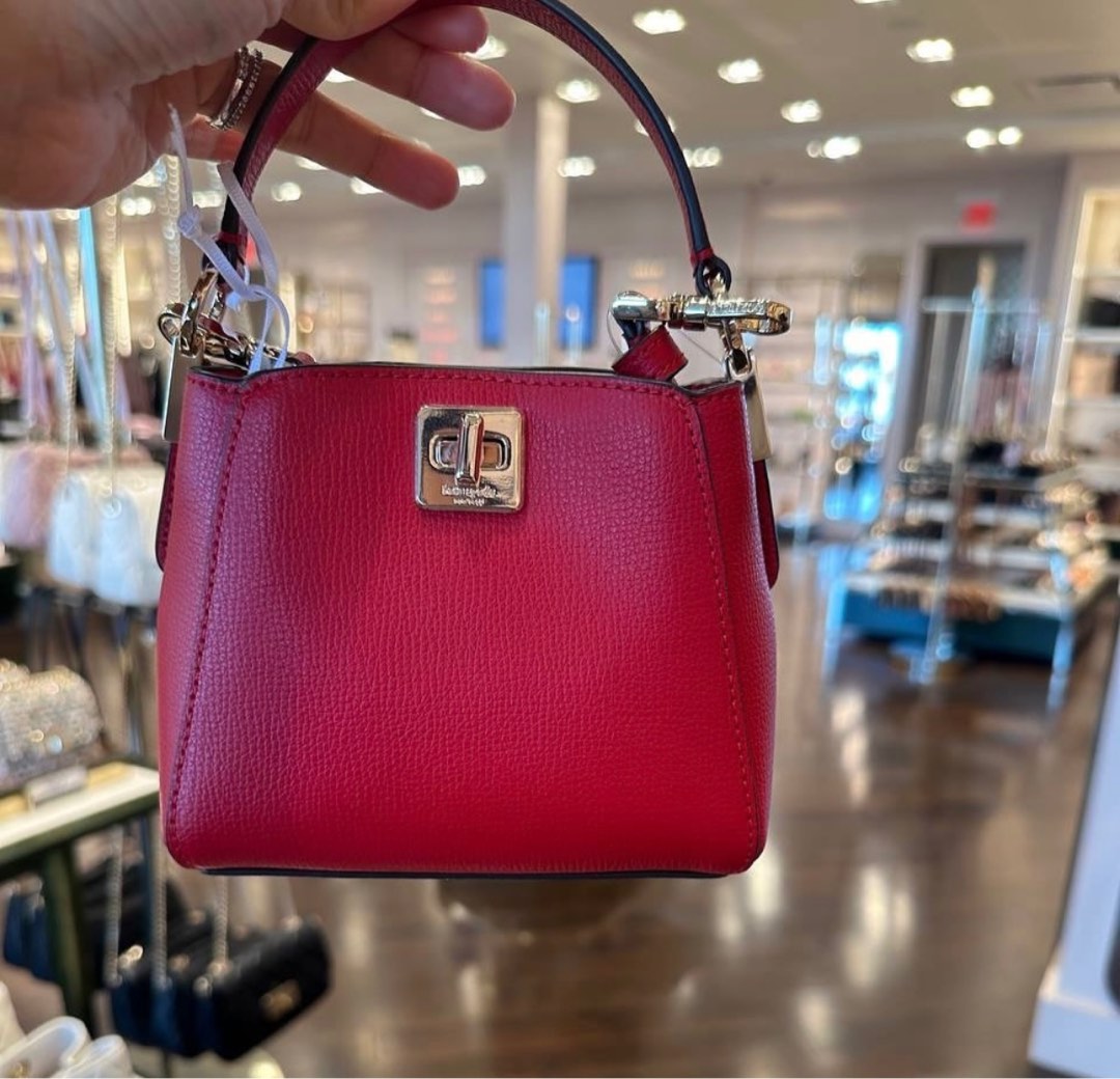 Kate Spade Phoebe Mini Top Handle Crossbody in Perfect Cherry, Luxury ...