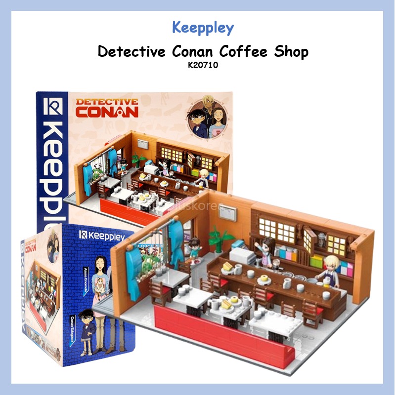 Keeppley Detective Conan Agency Office & Coffee Shop Full Set with ...