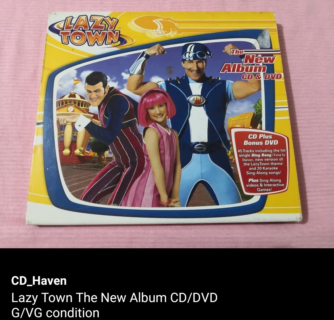 Lazy Town The New Album CD/DVD (unsealed), Hobbies & Toys, Music ...