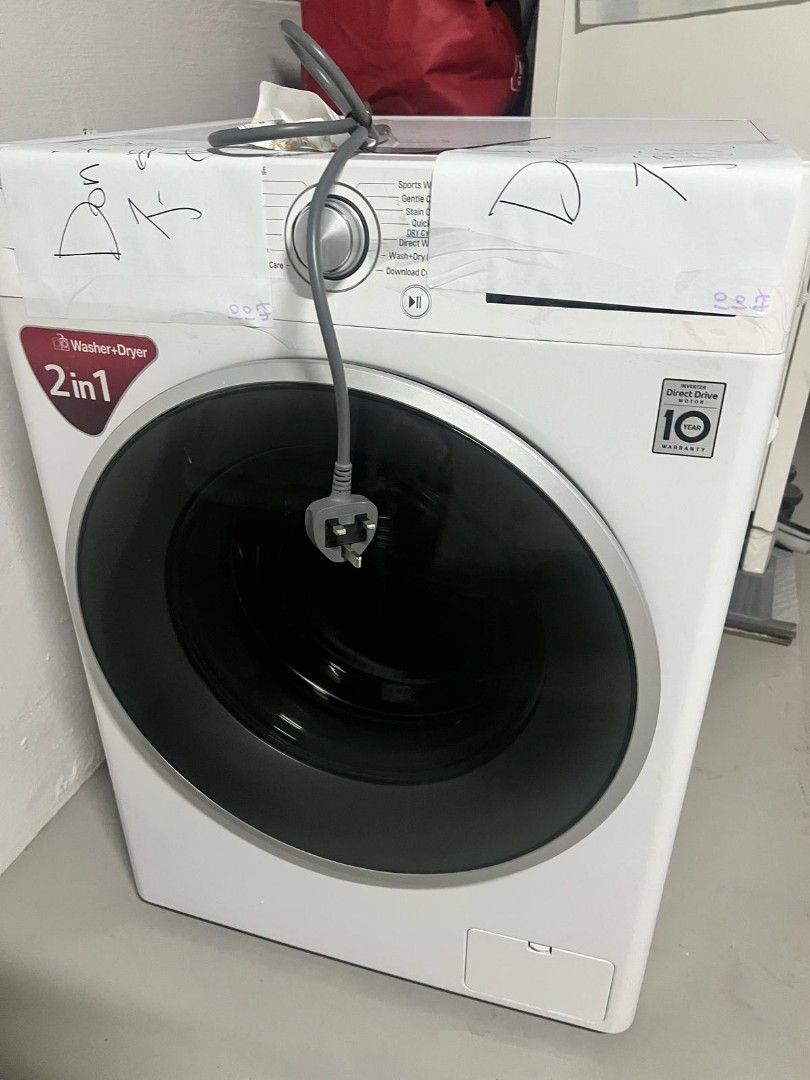 LG Super Washing Machine + Dryer function 2 in 1, TV & Home Appliances ...
