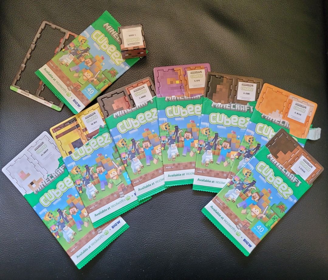 [限定Limited] 澳洲Woolworths + BIG W Minecraft Cubeez™ Blocks 立體方塊拼圖 積木 ...