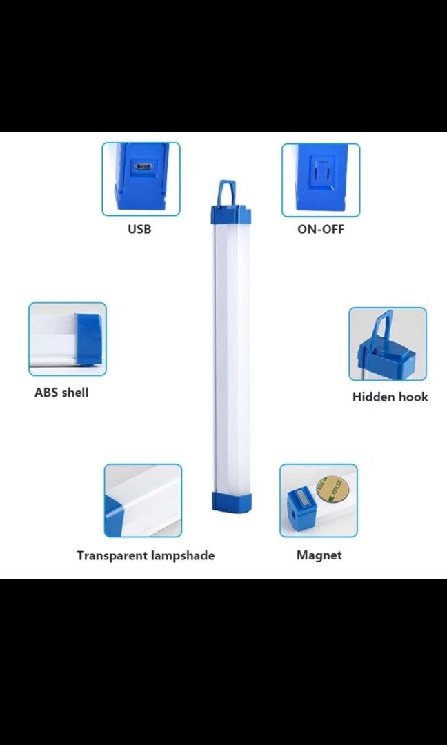Long strip emergency light, Sports Equipment, Hiking & Camping on Carousell