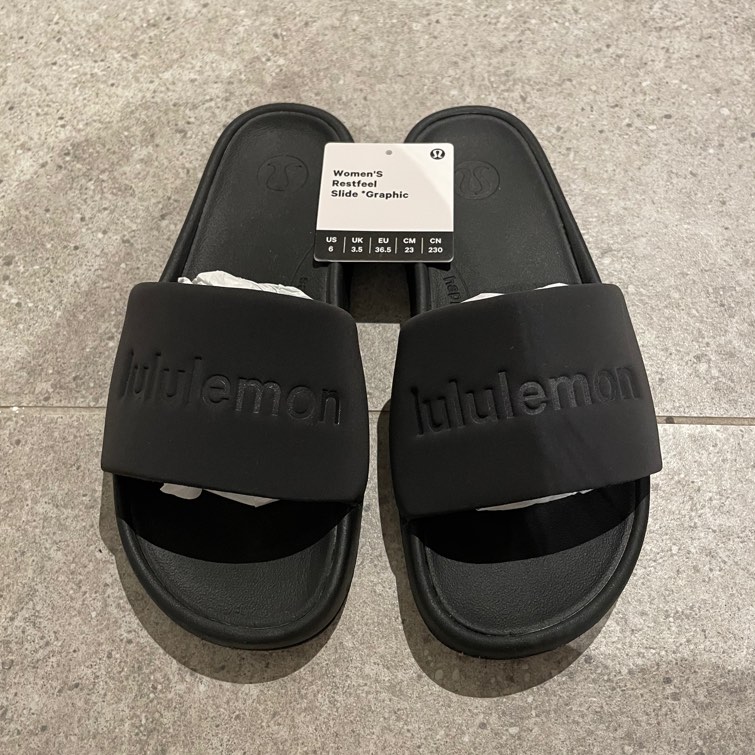 Lululemon Restful Slides, Women's Fashion, Footwear, Flipflops and ...