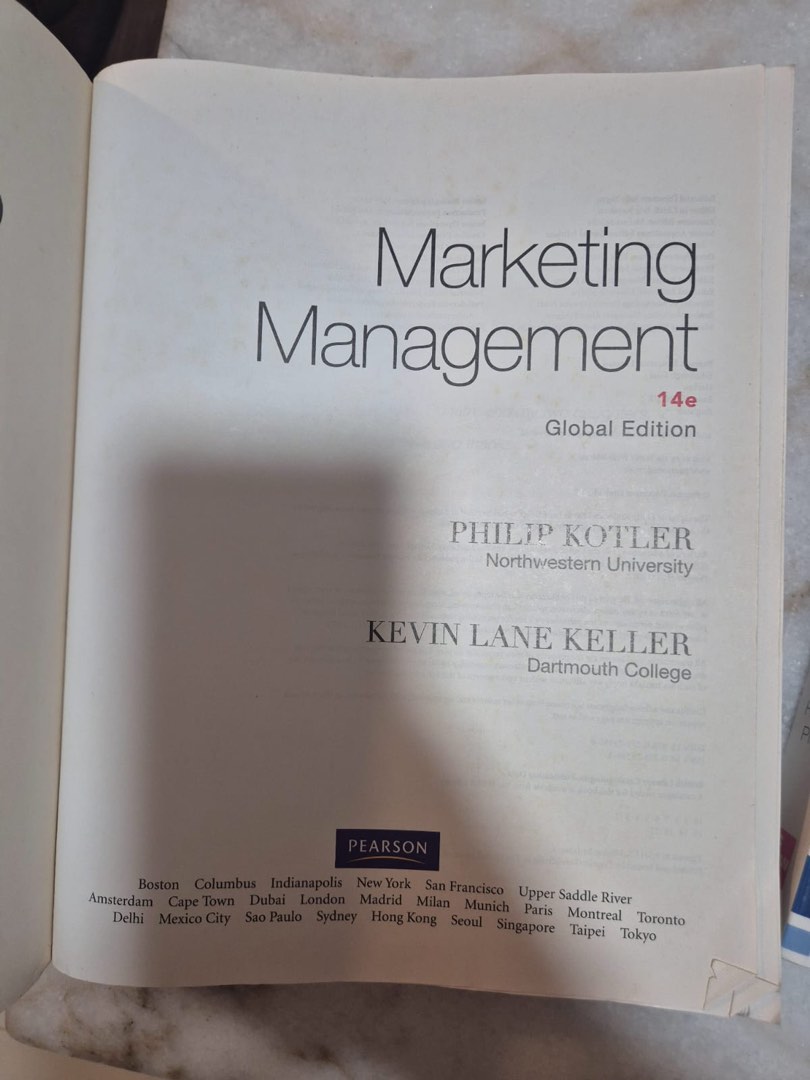Marketing management book, Hobbies & Toys, Books & Magazines, Fiction ...