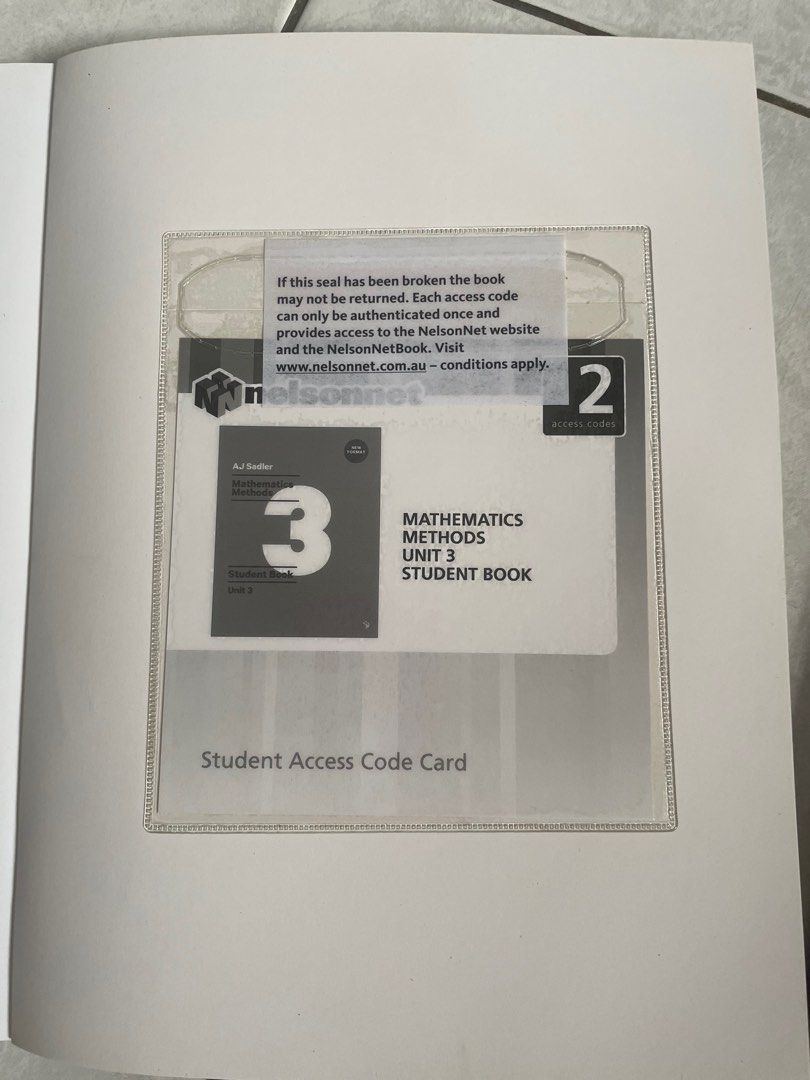 Mathematics Methods student book unit 3 for Ausmat, Hobbies & Toys ...