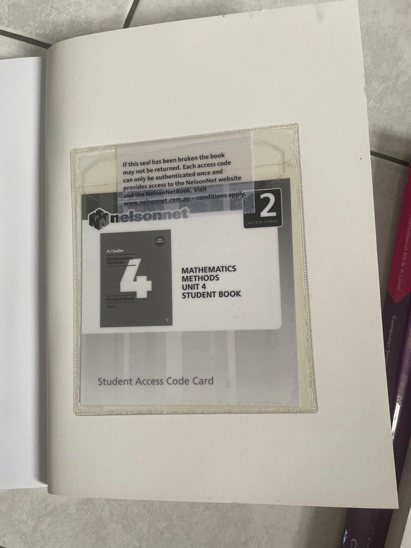 Mathematics Methods student book unit 4 for Ausmat, Hobbies & Toys ...