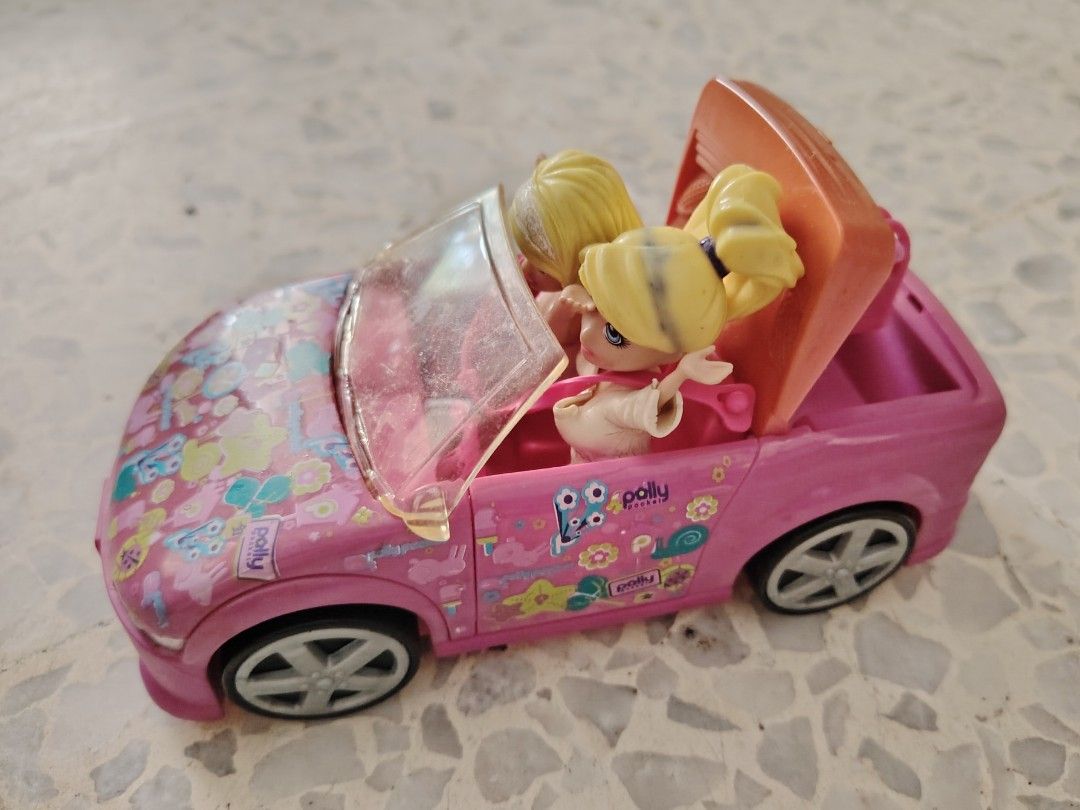 Mattel Polly Pocket (Modern) Designables Pink Convertible Car - ALL ...