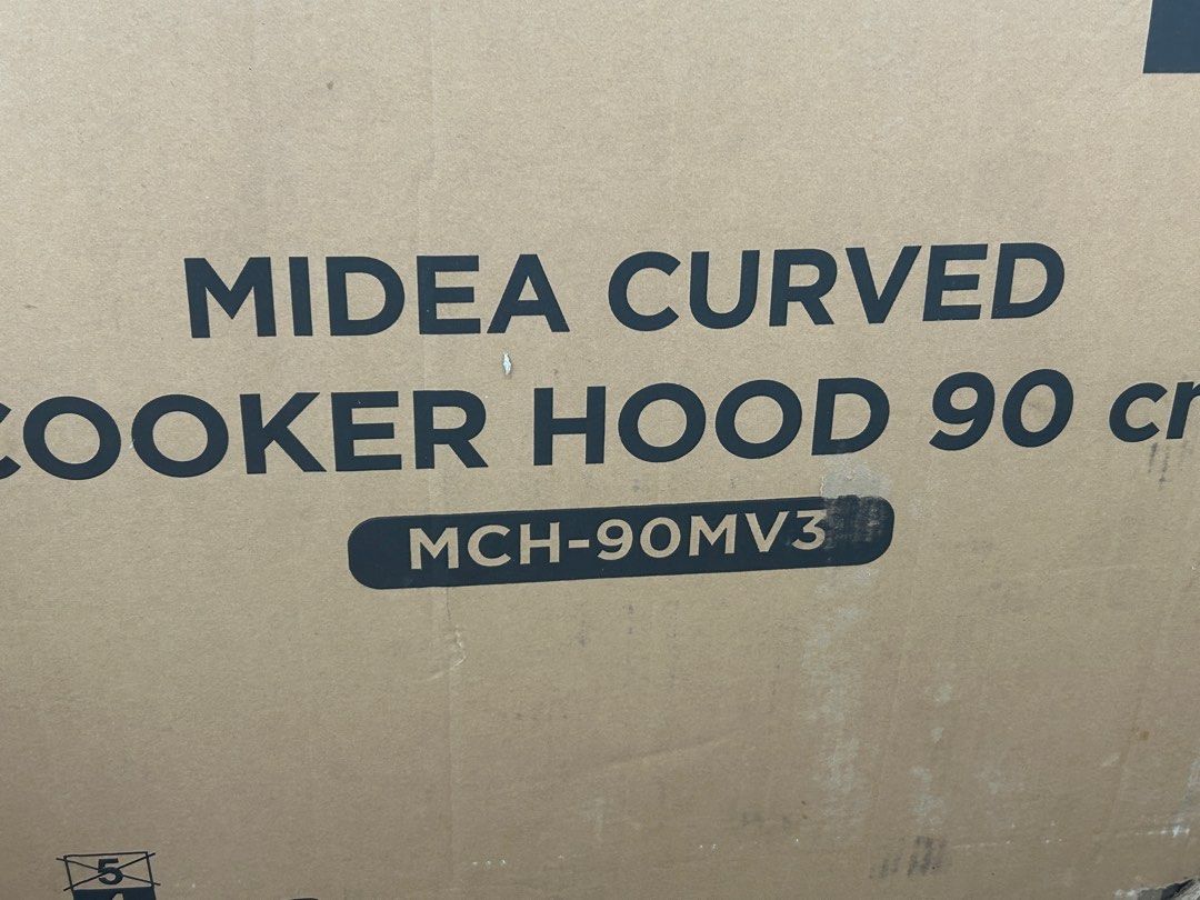 Midea 1200m3/hr Cooker Hood with Charcoal Filter MCH-90MV3, Furniture ...
