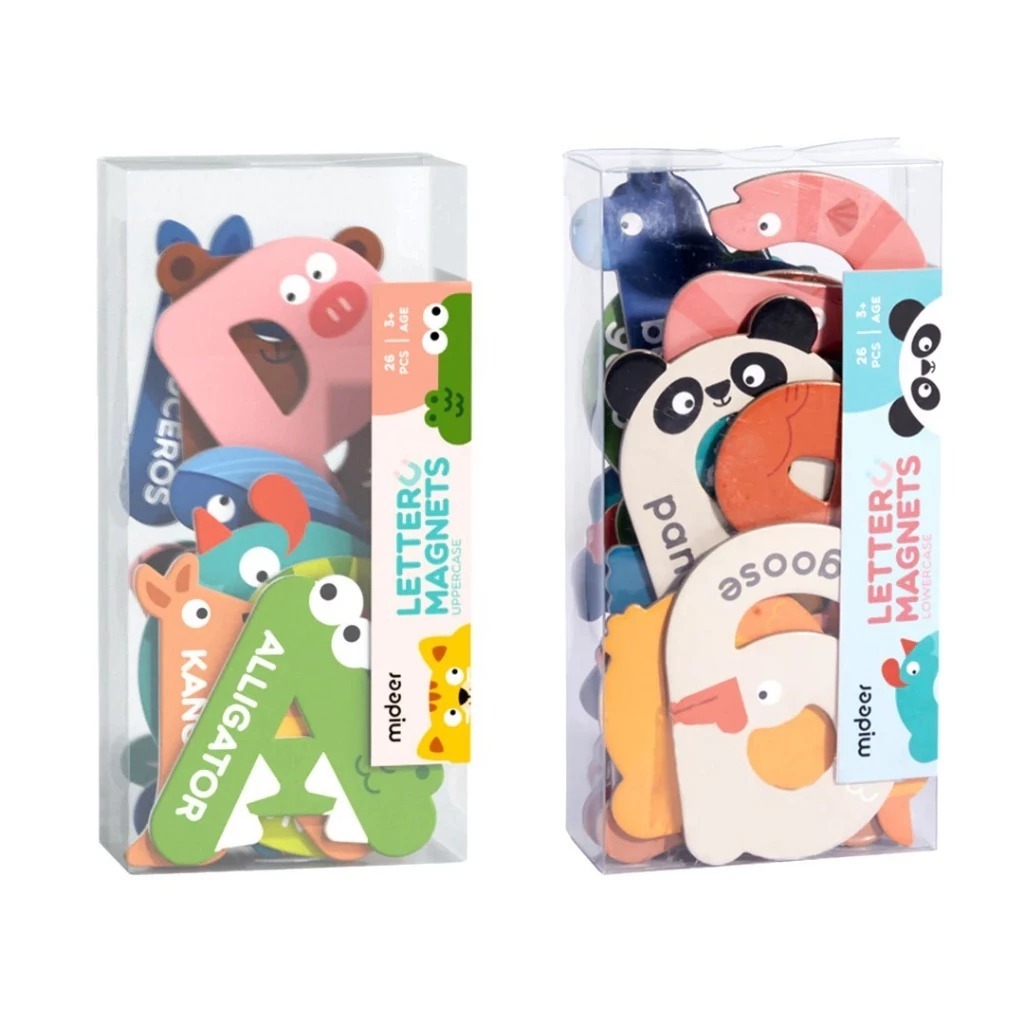 Mideer Uppercase & Lowercase Letter Magnet Alphabet Huruf Number Animal ...