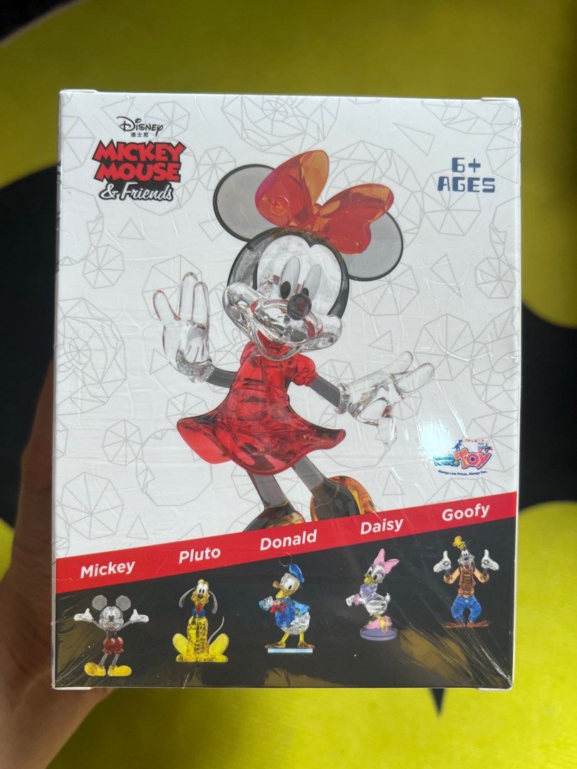MINNIE MOUSE CRYSTAL BLOCK - DISNEY MICKEY & FRIENDS, Hobbies & Toys ...
