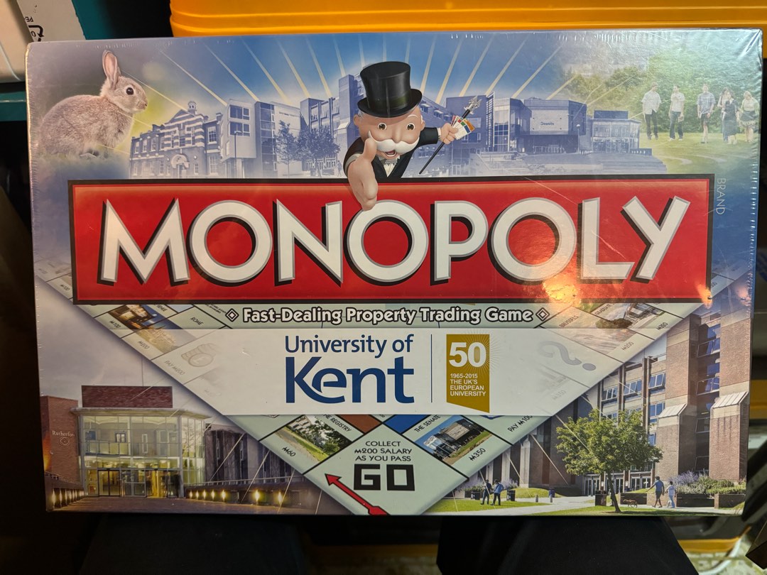 Monopoly 大富翁 university of kent 版, 興趣及遊戲, 玩具 & 遊戲類 - Carousell