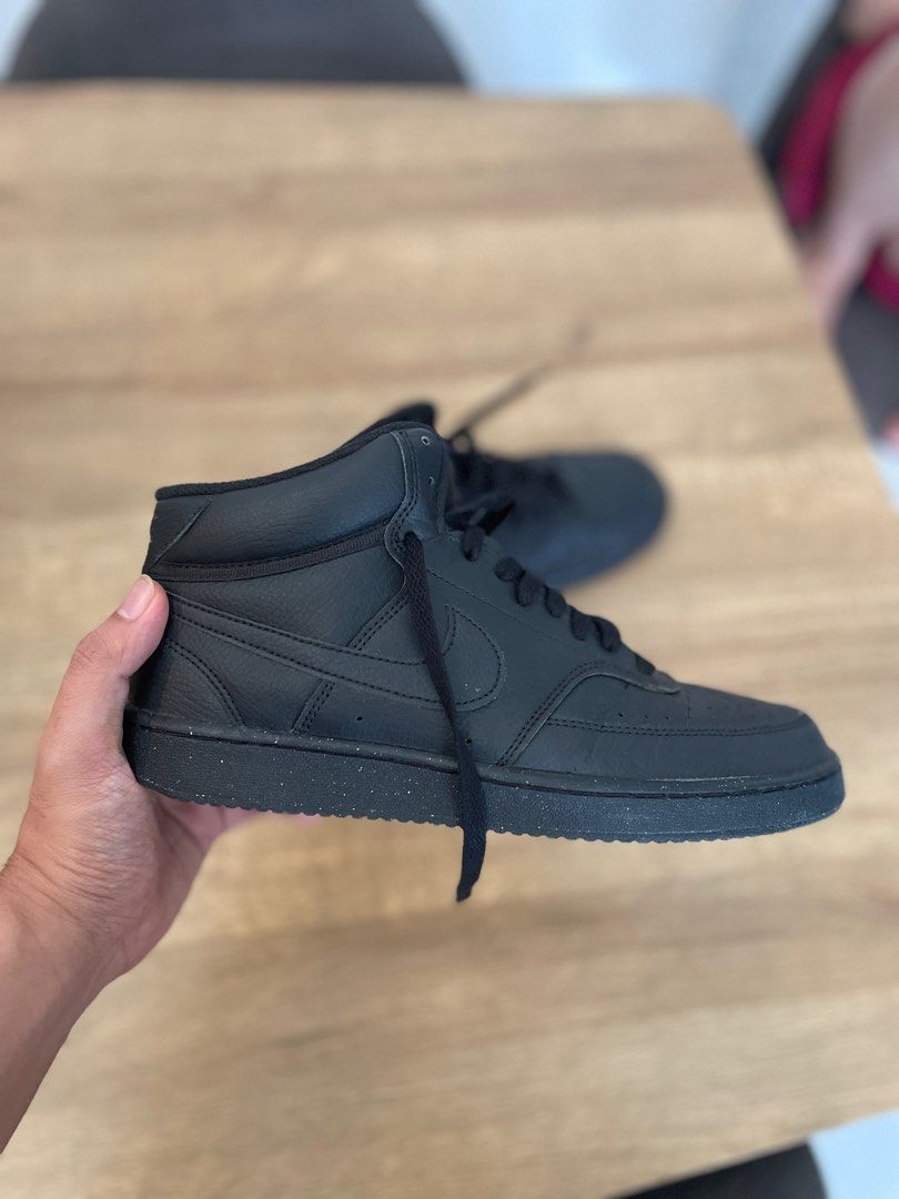 NIKE COURT VISION MID NEXT NATURE MEN Ori, Fesyen Pria, Sepatu ...