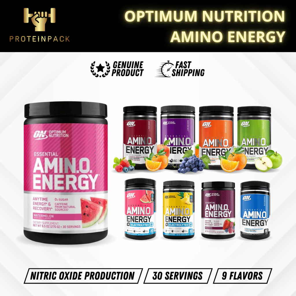 Optimum Nutrition Amino BCAAs 30 Servings - Build Muscle & Amino Acid ...