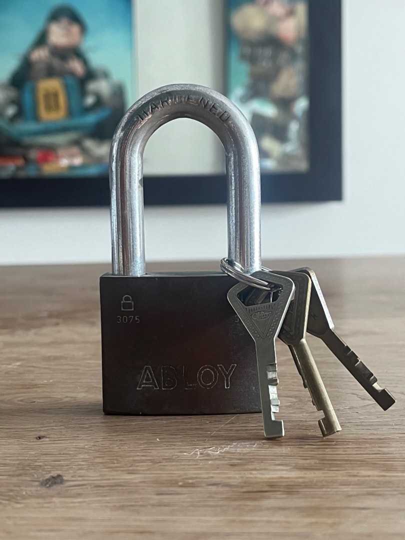 Padlock Abloy heavy duty, Furniture & Home Living, Security & Locks ...