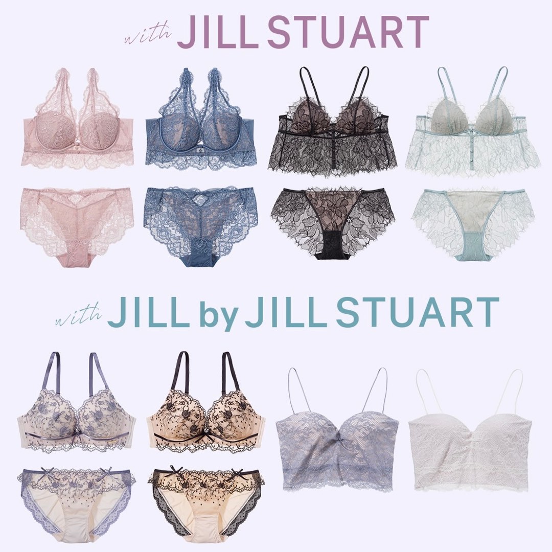 日本peach john x jill stuart 聯乘系列 bra set 胸圍 under 底褲 內衣 日本代購 日本直送 jill ...