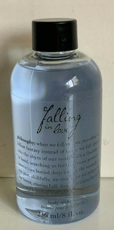 PHILOSOPHY FALLING IN LOVE PERFUMED BODY SPRITZ FRAGRANCE MIST SPLASH ...