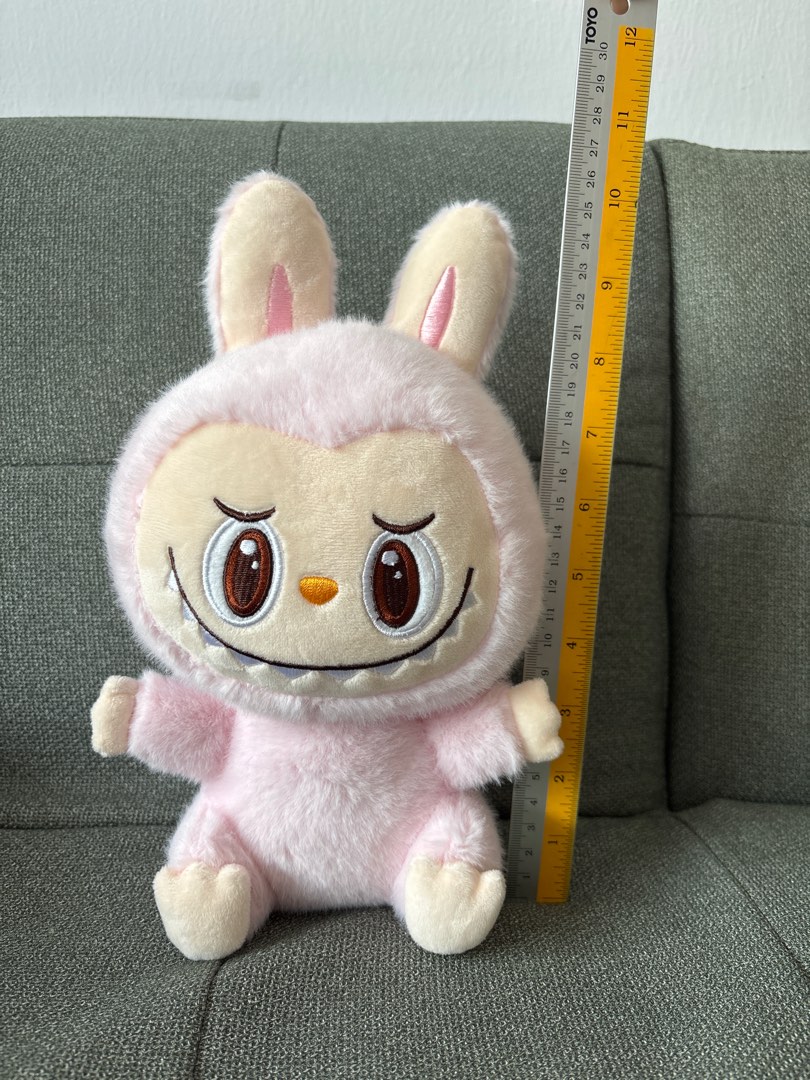 Pink Labubu Soft Toy (25cm), Hobbies & Toys, Toys & Games on Carousell