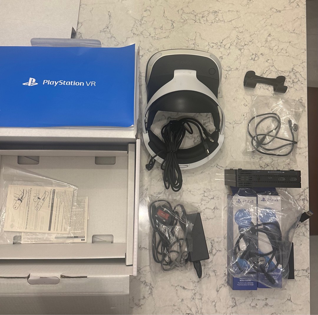 PlayStation VR + 2 PlayStation Move Motion Controller, Video Gaming ...