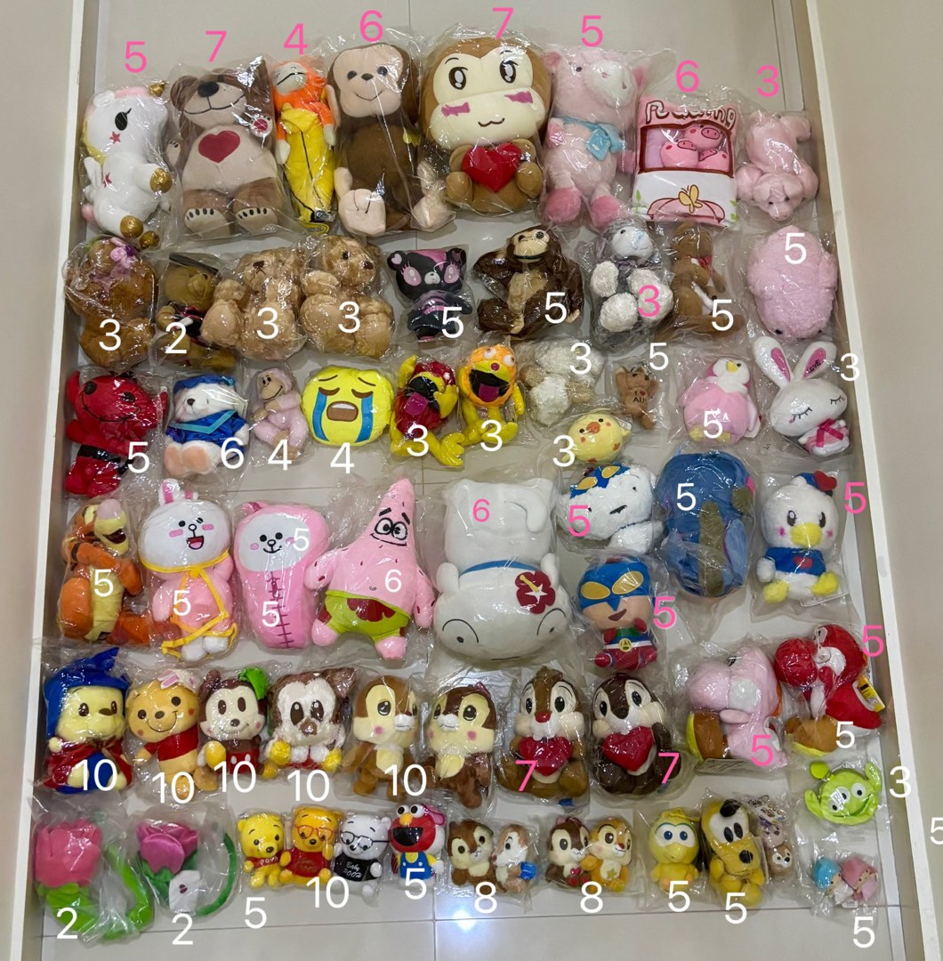 Plush soft Stuffed Toy Bear Unicorn Monkey Sheep Kangaroo Bunny Penguin ...