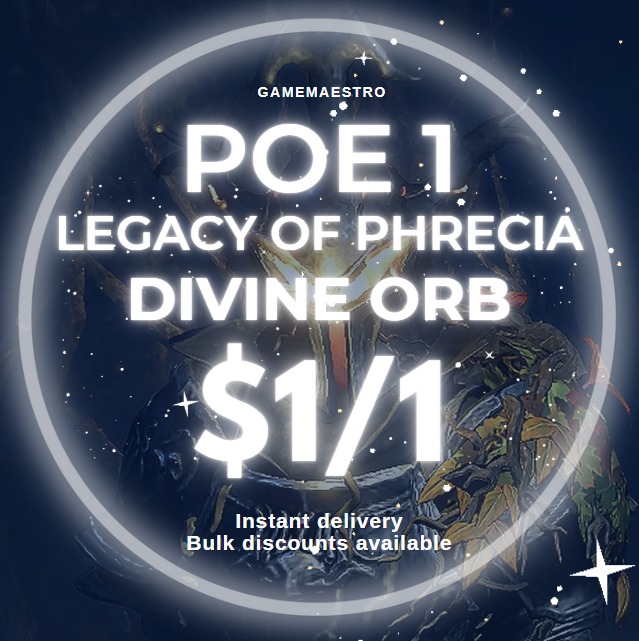 POE 1 Legacy Of Phrecia Divine Orbs ($1/1) / Path Of Exile 1 Phrecia ...