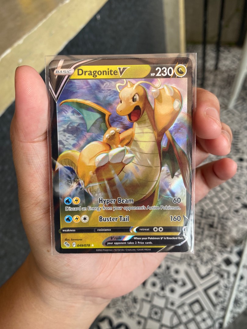 Pokemon Card - Dragonite Rare Holo V Pokemon GO 049/078, Hobbies & Toys ...