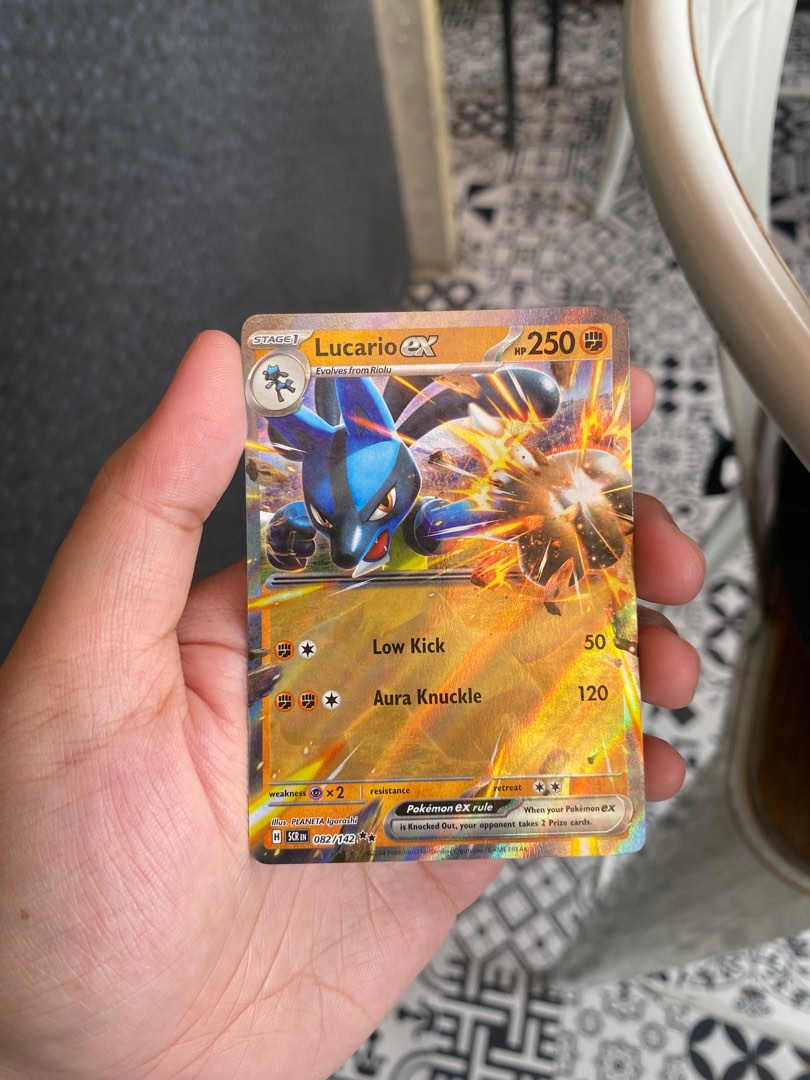 Pokemon Card - Lucario EX Double Rare Stellar Crown 082/142, Hobbies & Toys, Toys & Games on ...