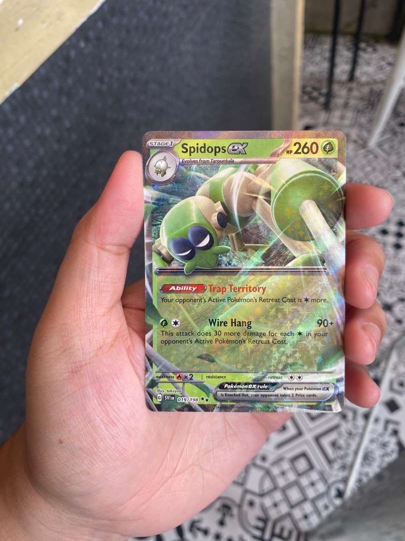 Pokemon Card - Spidops EX Double Rare Scarlet & Violet 019/198, Hobbies ...