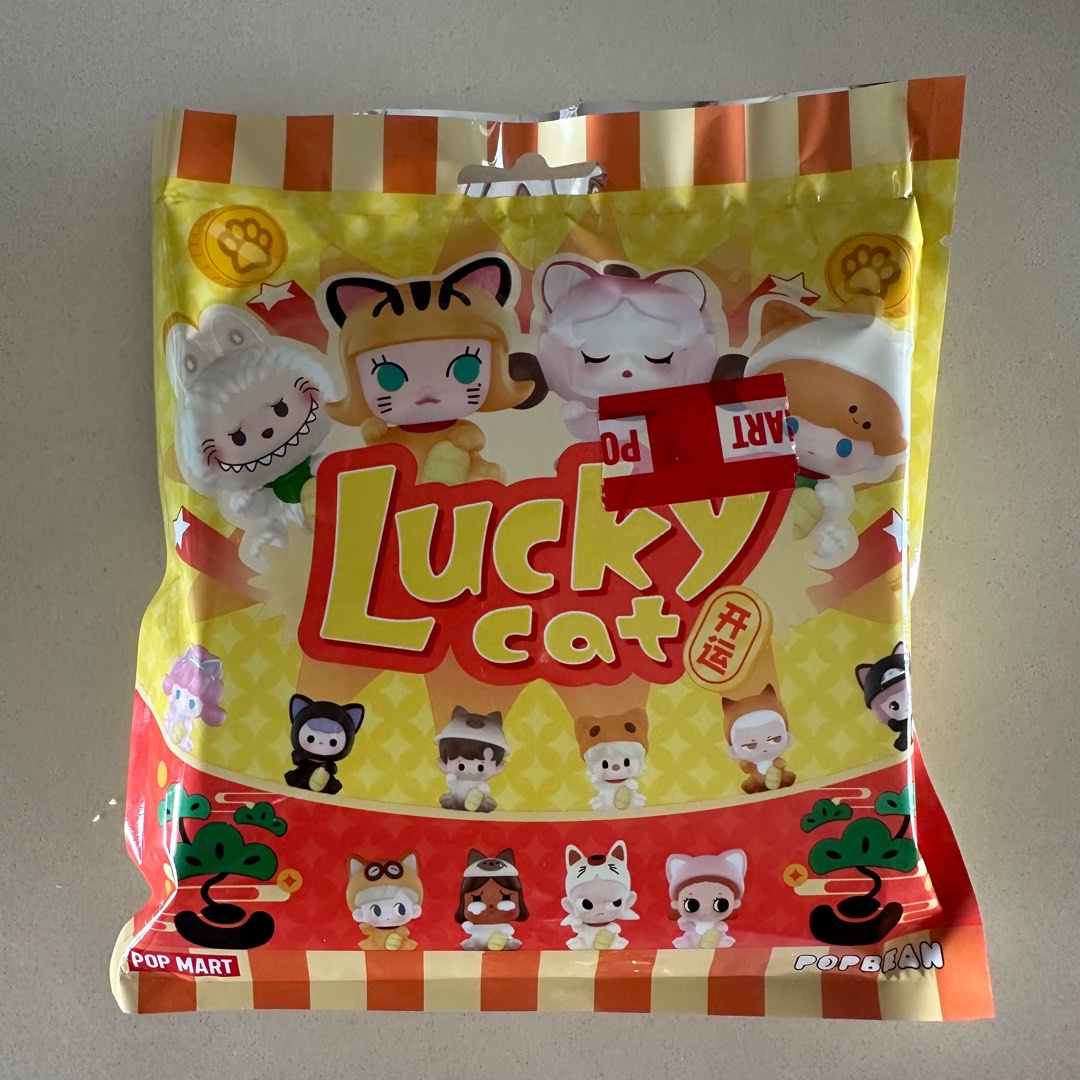 Popmart POP BEAN Lucky Cat Series (New / Sealed Bag), Hobbies & Toys ...