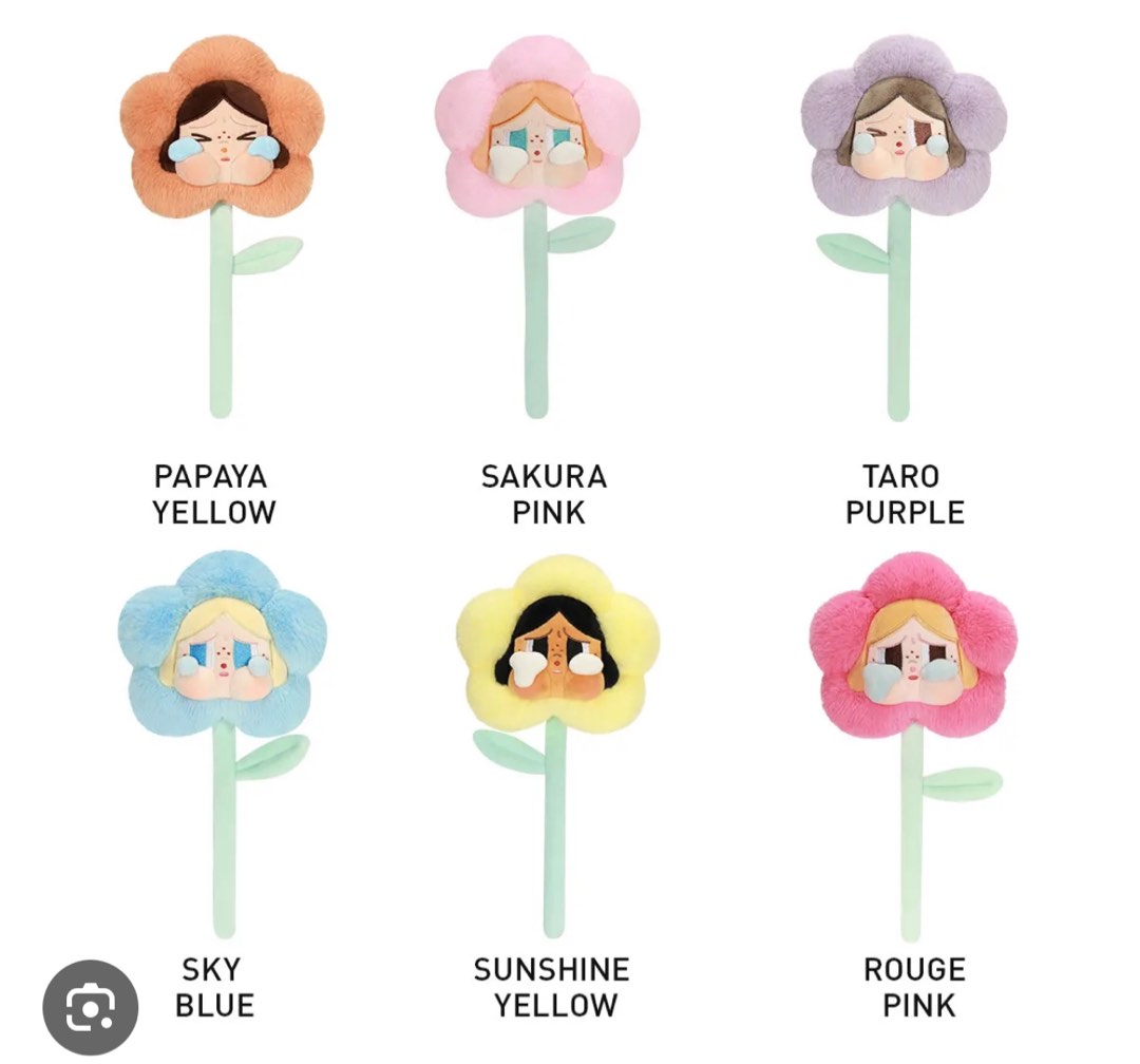 Popmart Crybaby Plush Flower - Sakura pink, Hobbies & Toys, Toys ...