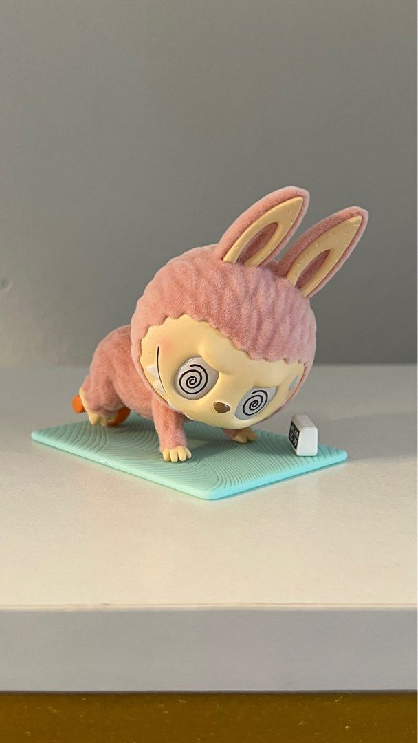 Popmart yoga Labubu, Hobbies & Toys, Toys & Games on Carousell
