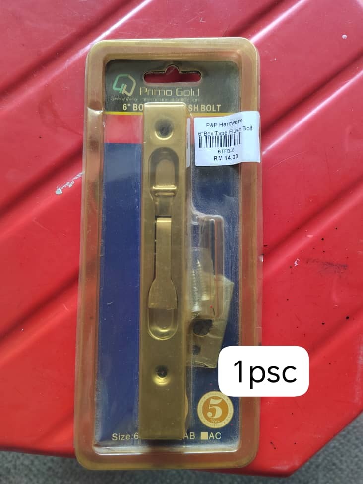 Primo Gold 6BoX Type Flush Bolt, Furniture & Home Living, Security ...
