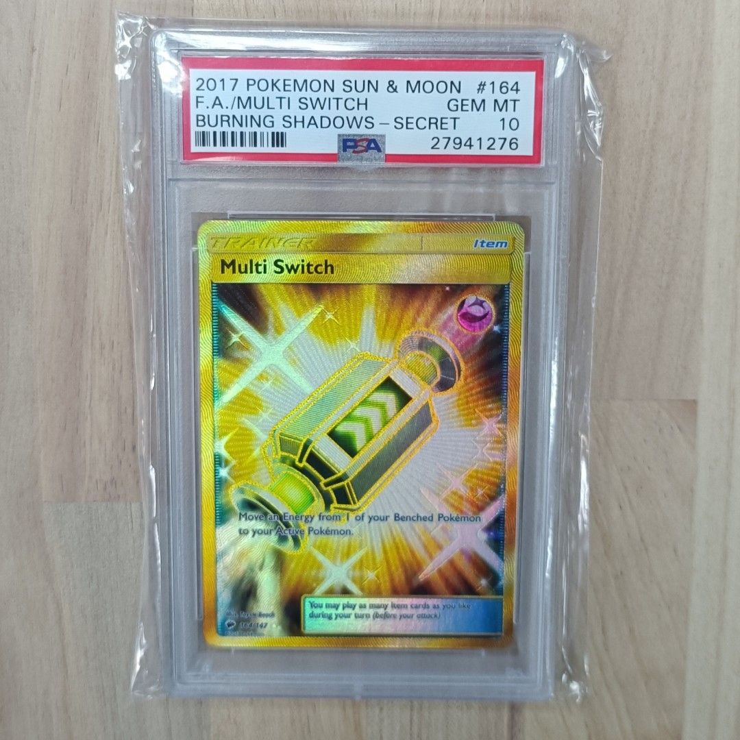 PSA Graded 10 2017 Pokemon sun and moon multi switch, Hobbies & Toys, Toys & Games on Carousell