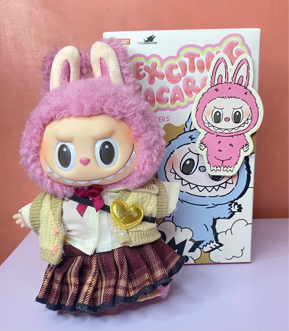 READY ORI LABUBU (Inc clothes) V1 MACARON LYCHE BERRY, Toys ...