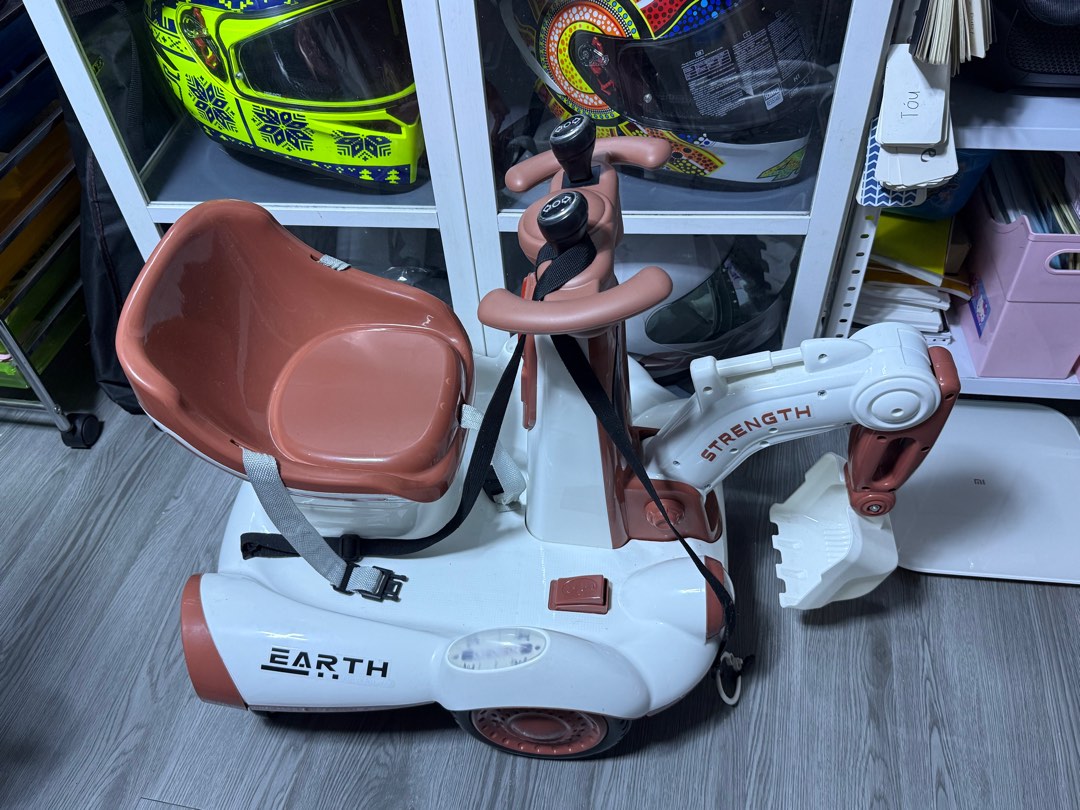 Rechargeable Kids Ride On Car Backhoe, Hobbies & Toys, Toys & Games on ...