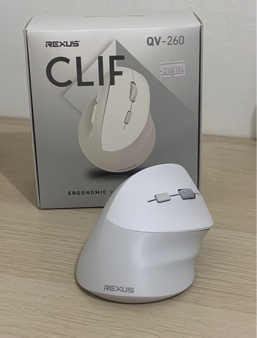 Rexus Mouse Vertical Wireless Clif QV-260 Ergonomic Mouse, Elektronik ...