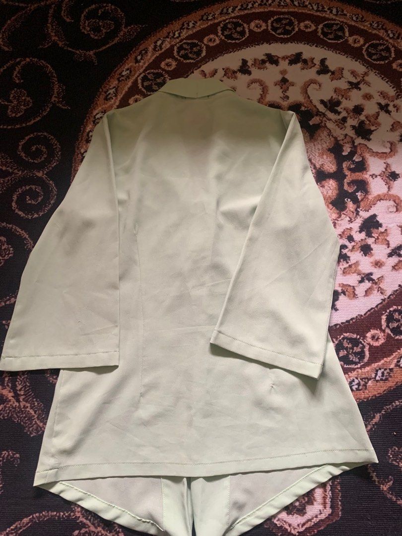 Sage Green Kebaya, Women's Fashion, Muslimah Fashion, Baju Kurung ...