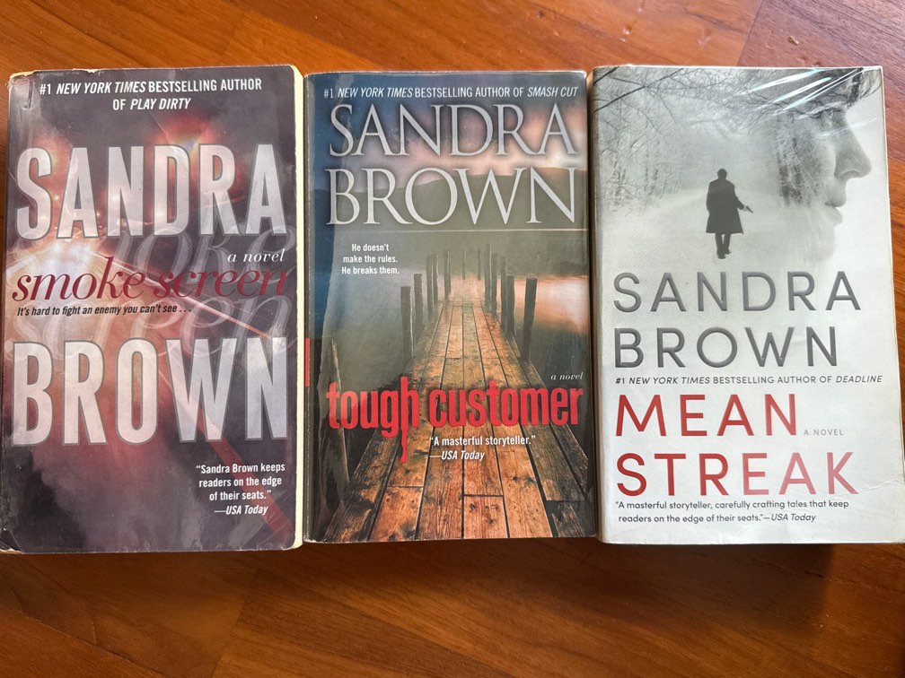 Sandra Brown books (set of 3), Hobbies & Toys, Books & Magazines, Fiction & Non-Fiction on Carousell