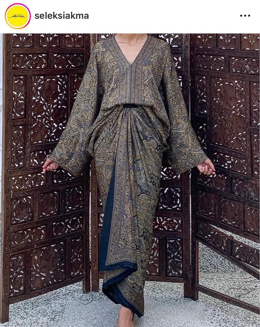 Seleksi Akma Kebaya Kaftan, Women's Fashion, Muslimah Fashion, Baju ...