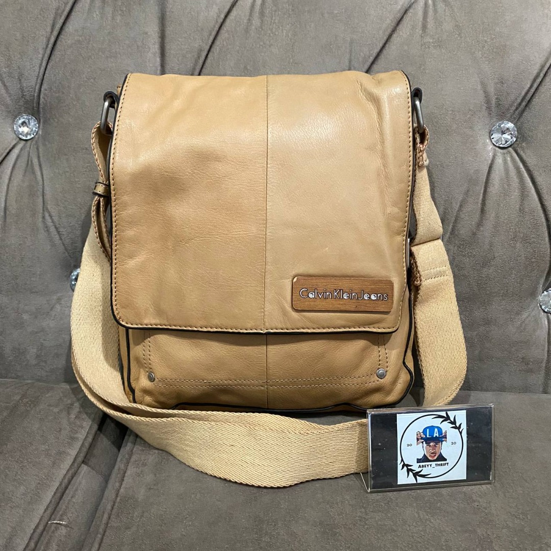 SLING BEG KULIT CK JEANS BRANDED BUNDLE, Men's Fashion, Bags, Sling ...