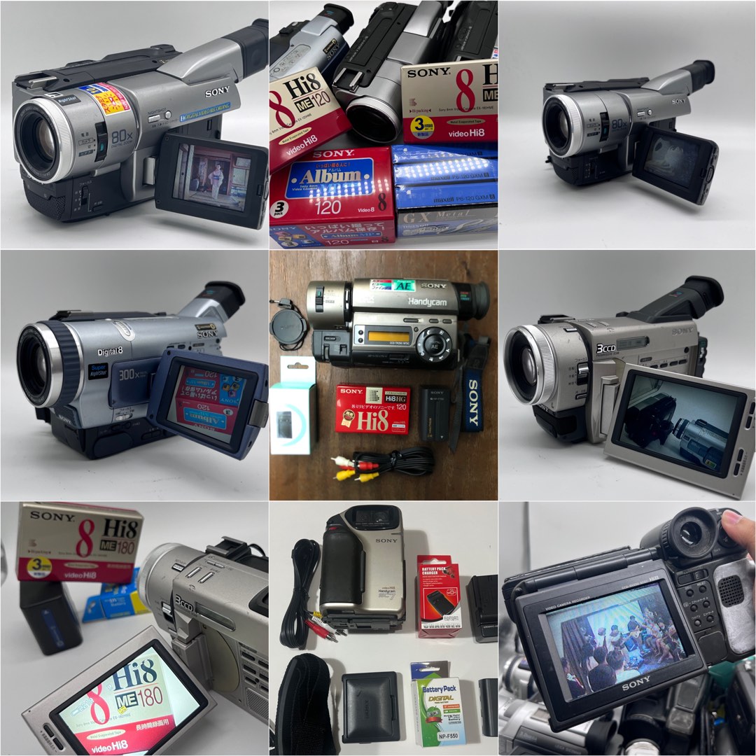 Sony Hi8 Video8 D8 Camcorders (wd nightshot) Various models ...