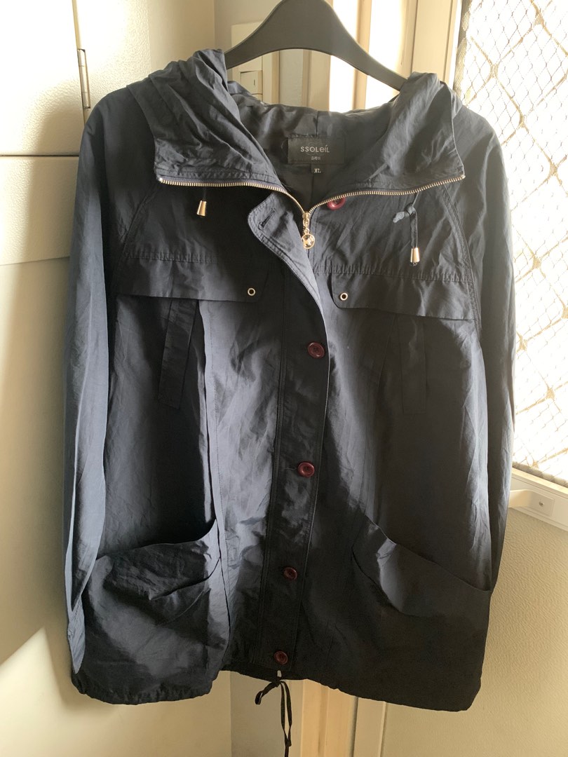 Ssoliel Navy Blue Jacket, Women's Fashion, Coats, Jackets and Outerwear ...