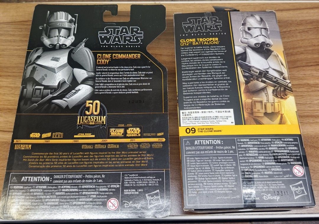 Star Wars Set Black Series 6 inch Commander Cody 212th Battalion Clone ...