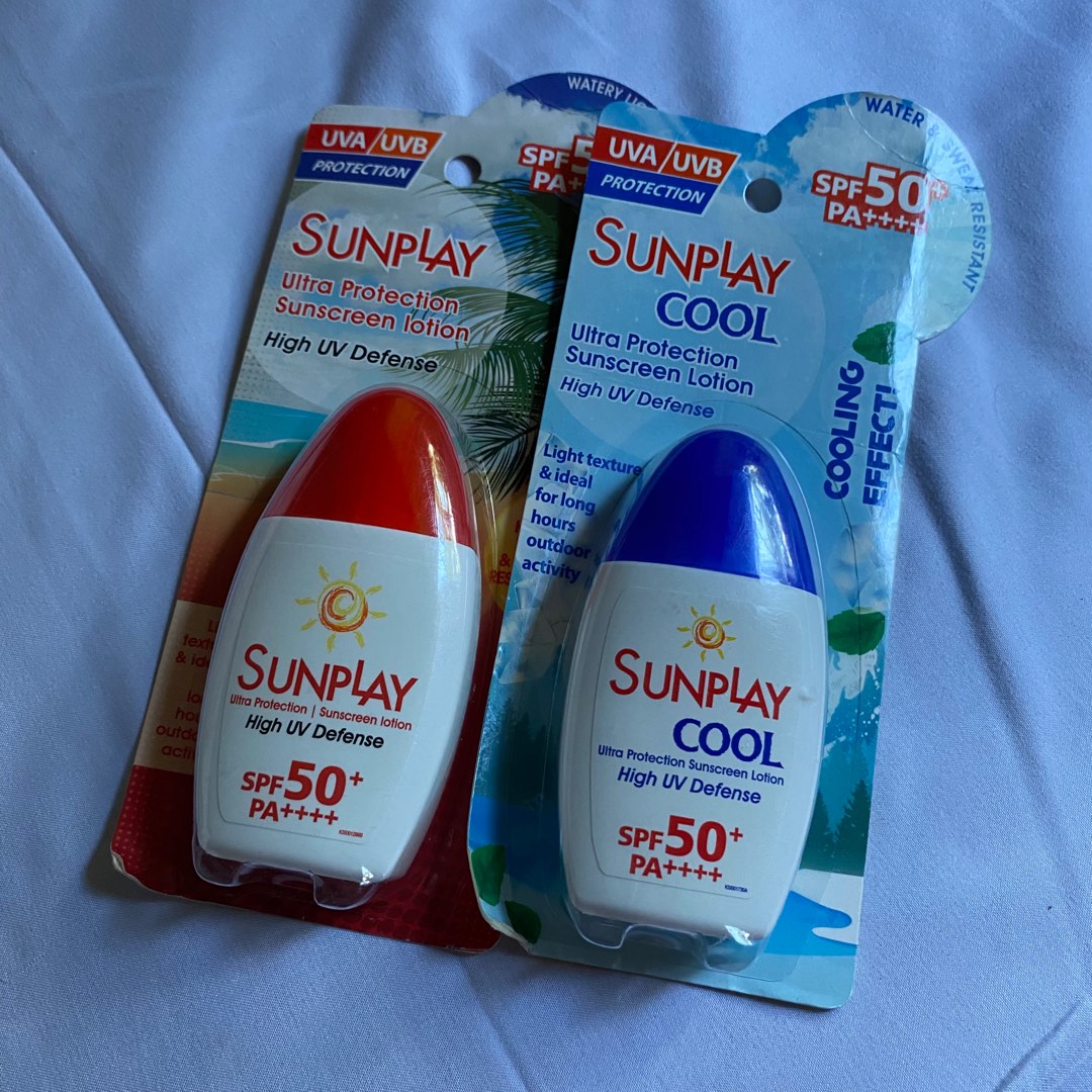 sunscreen spf sunplay & sunplay cool original set, Kesehatan ...