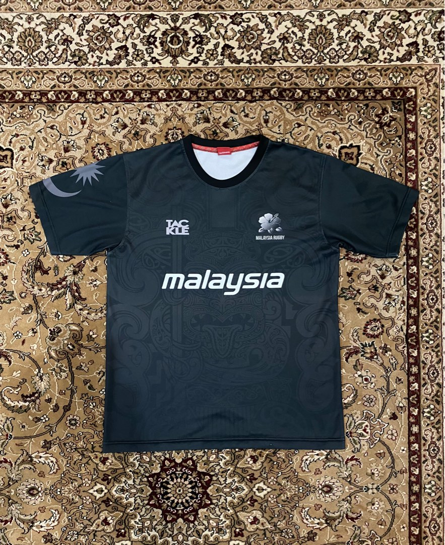 TACKLE BUNGA RAYA MALAYSIA RUGBY JERSEY, Men's Fashion, Activewear on ...