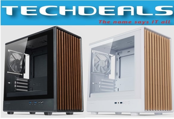 Tecware Timber M High Airflow M-Atx TG Case 4xFans | Black | White ...