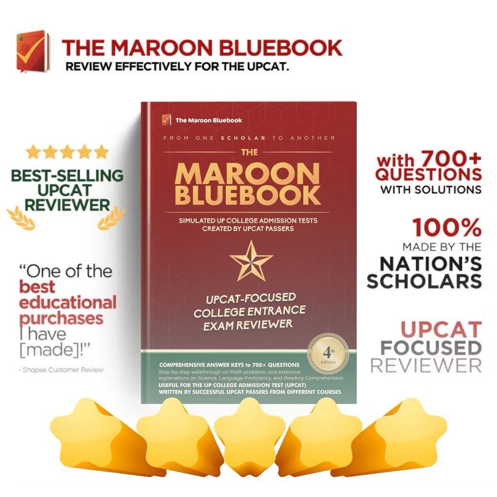 The Maroon Bluebook 4th Edition - Updated UPCAT 2024 Reviewer, Hobbies ...