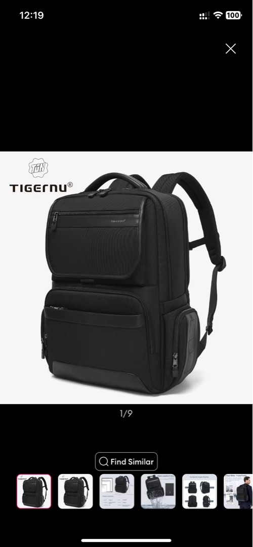 Tigernu Backpack 17 inch waterproof T-B3916, Men's Fashion, Bags ...