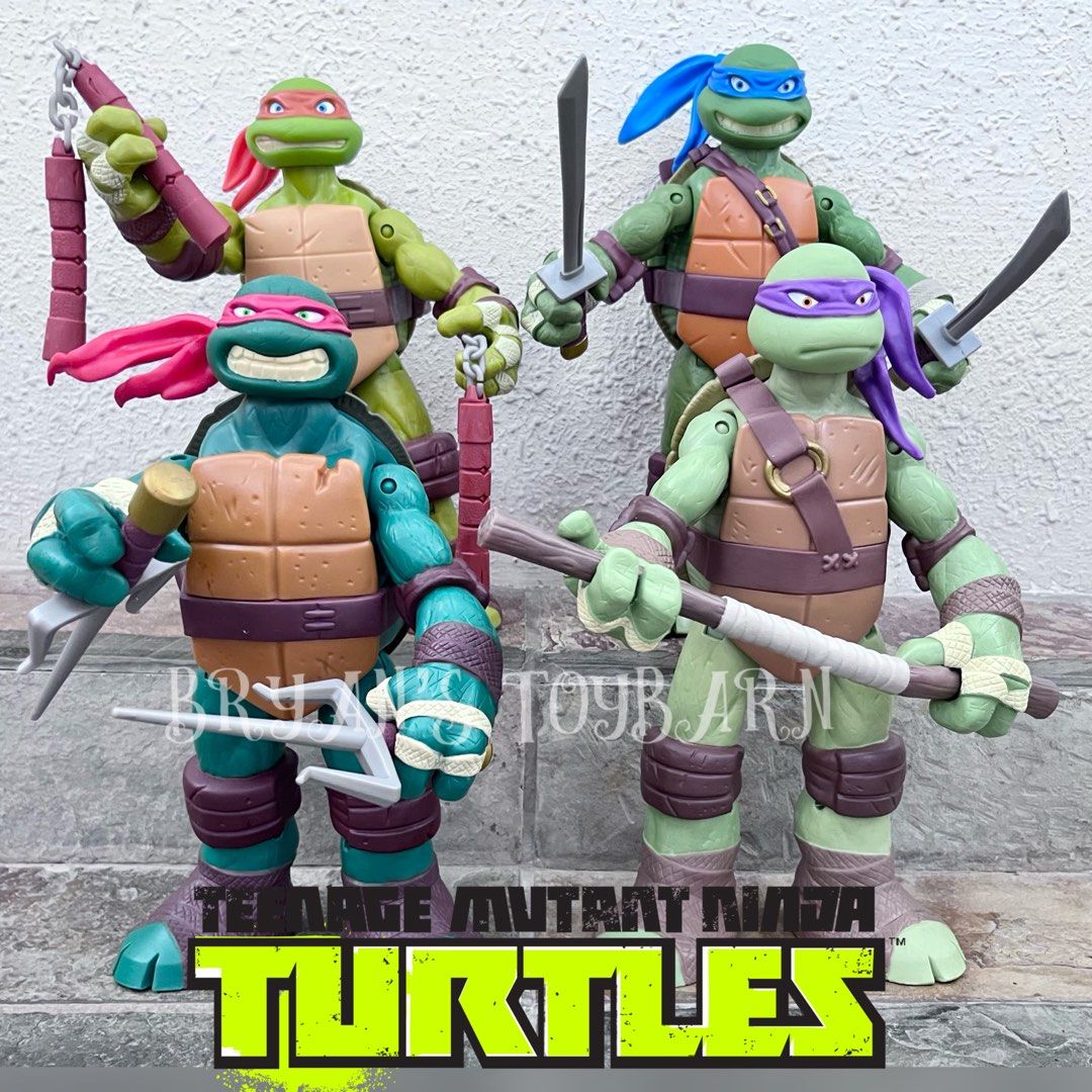 TMNT Leonardo, Donatello, Raphael & Michelangelo 10 inch Teenage Mutant ...