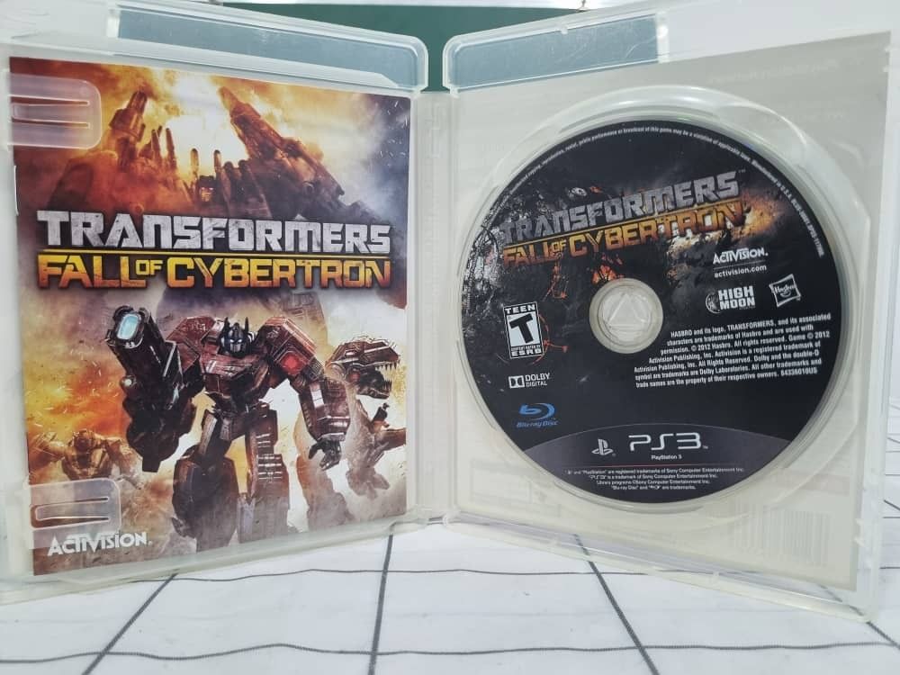Transformers Fall of Cybertron PlayStation PS 3 PS3 R1 USA, Video ...
